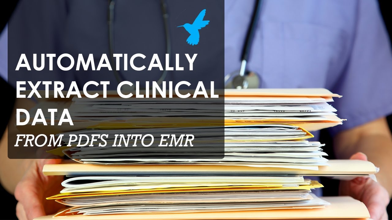 Automatically Extract Clinical Data from PDF Attachments into EMR Fields