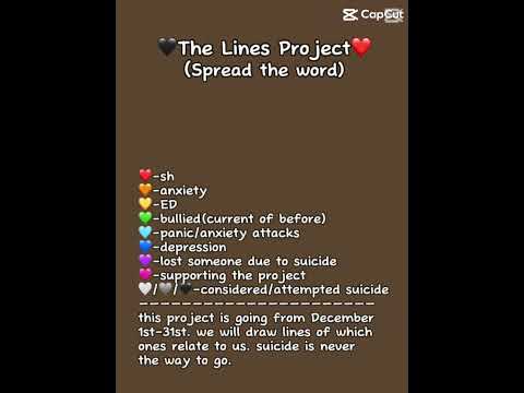 The lines project #sh #anxiety #ED #thelinesproject
