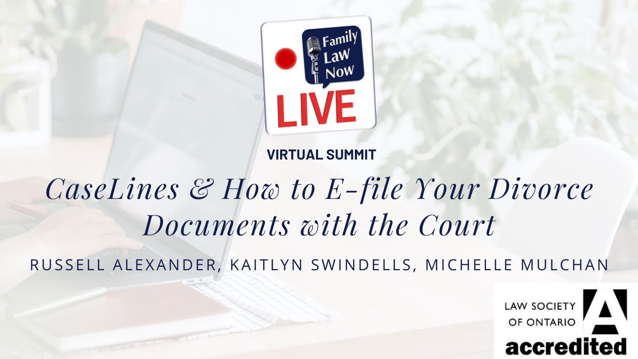 CaseLines & How to E-file Your Divorce Documents with the Court