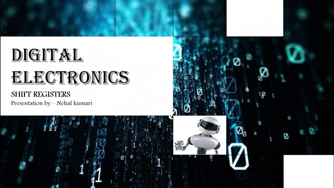 👉🏻SHIFT REGISTERS : Types and Applications  || power point presentation by Nehal ||