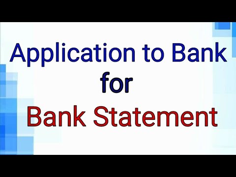 Write an Application to Bank Manager for issuing Bank Statement |Letter Writing to Bank Manager