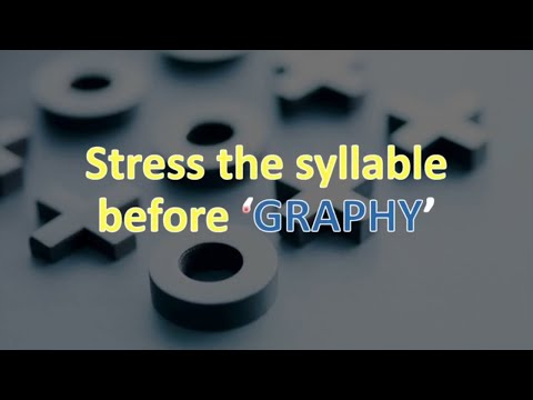 GRAPHY: What is the English Pronunciation Rule? | How to Pronounce the Words Ending in "GRAPHY" |