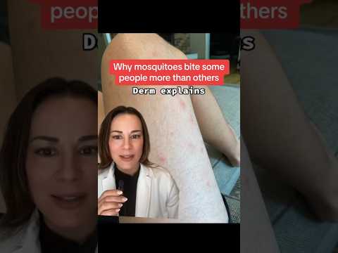 Why Mosquitoes Bite Some People More Than Others (Pt. 2) – Derm Explains | #shorts #skincare |