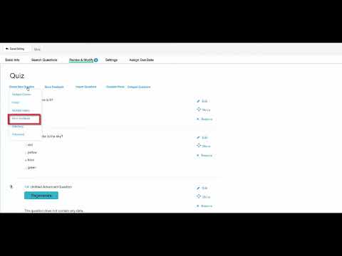 LaunchPad: How To Write Or Edit Quiz Questions