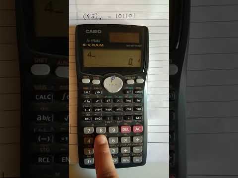 How to Convert Decimal Number to Binary Number in Scientific Calculator (Casio fx-991MS)