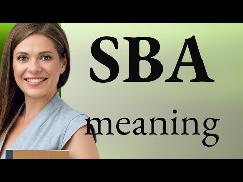 Sba • meaning of SBA