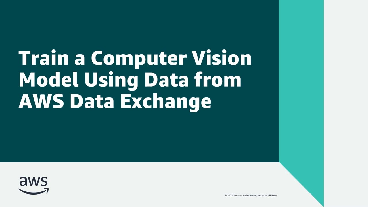 Train a Computer Vision Model Using Data from AWS Data Exchange | Amazon Web Services