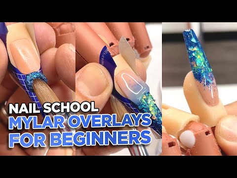 Nail School | Sculpting Long Acrylic with Mylar Overlays for Beginners