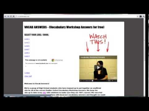 Vocabulary Workshop [ Vocab Answers NO SURVEYS]
