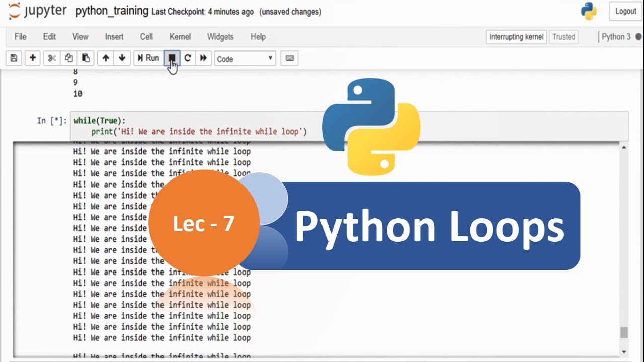 Python Tutorial - 7| Python Loops| For & While Loop| Break| Continue| Python Tutorial for Beginners
