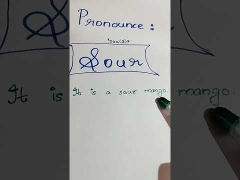 Learn Pronunciation|Sour|