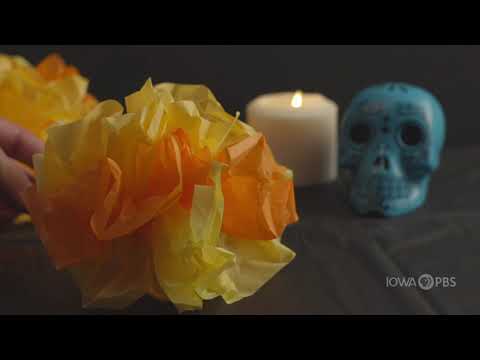 Tissue Paper Marigolds | Day of the Dead