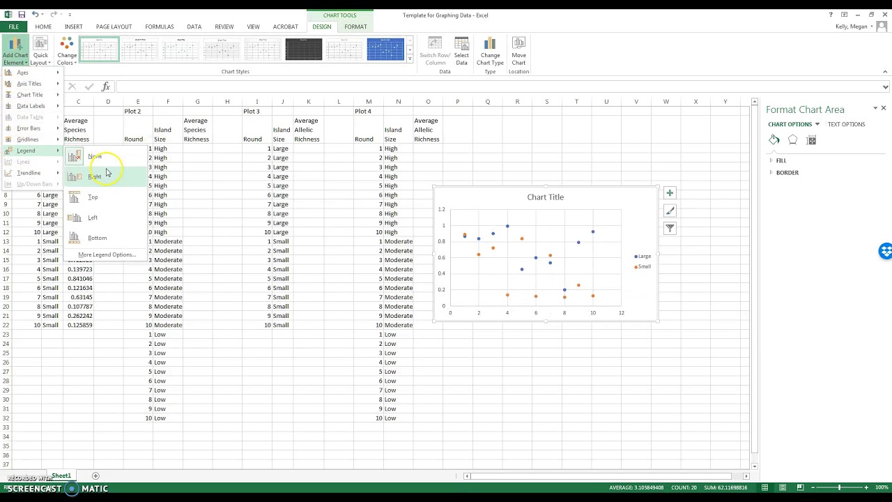 Scatterplot with multiple series