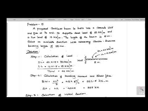 2.19 Problem-5: Laterally Unsupported Beam