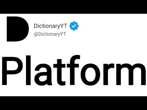 Platform Meaning in English
