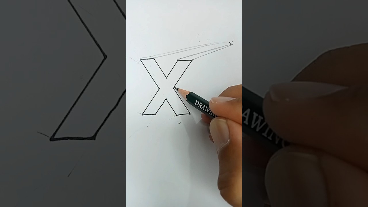 Draw 3D letter, 