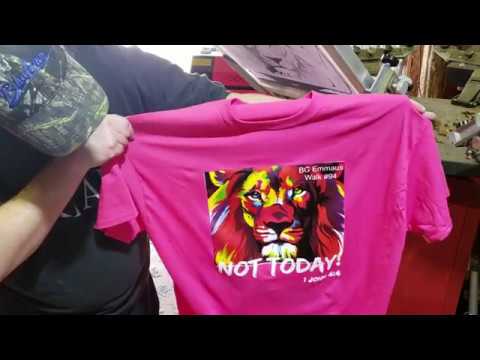 CMYK screen printing on white ink ?