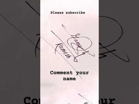 Ramesh name Signature Style//Best Signature idea #Viralshort