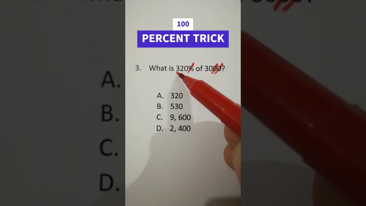 😳 CLEAN BASIC MATHEMATICS 320% of 3000=? #Shorts