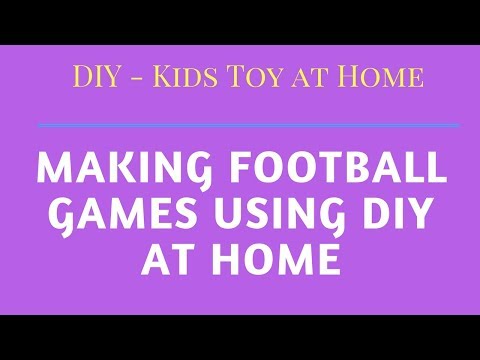 DIY - Kids Toy Making - Football / Soccer game board