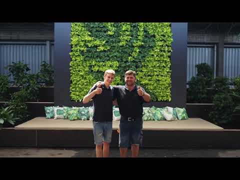 GSky® Versa Wall® installation by Hydro Böttle at BUGA Heilbronn 2019: