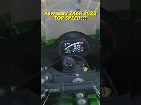 Kawasaki ZX6R 2024 Top SPEED!!! #shorts