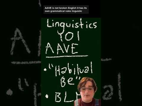 AAVE & “habitual be” #linguistics #language #languages #dialect #english #grammar #blacklivesmatter