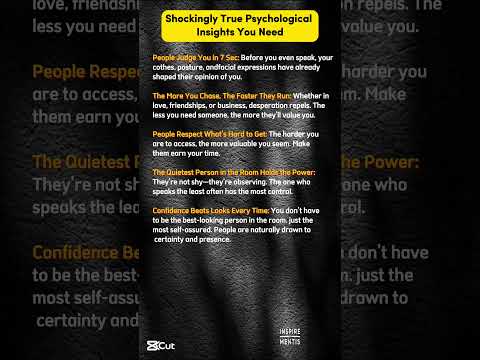 Shockingly True Psychological Insights You Need