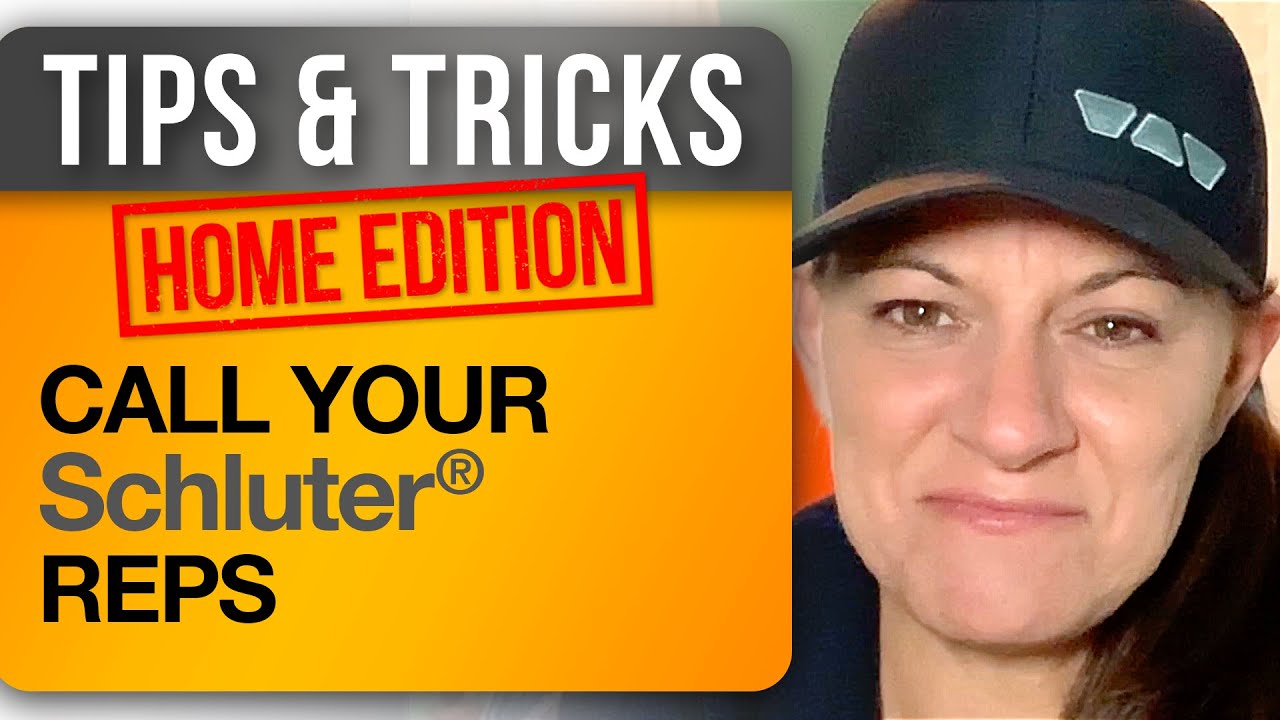 Contact your Schluter® Representatives: Here's How!