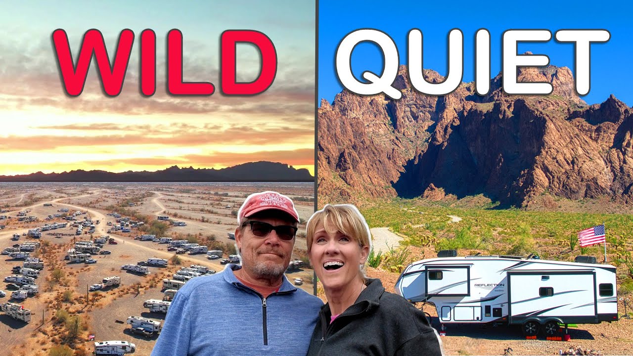 DESERT BOONDOCKING near QUARTZSITE Arizona: Crowds & Quiet Beauty