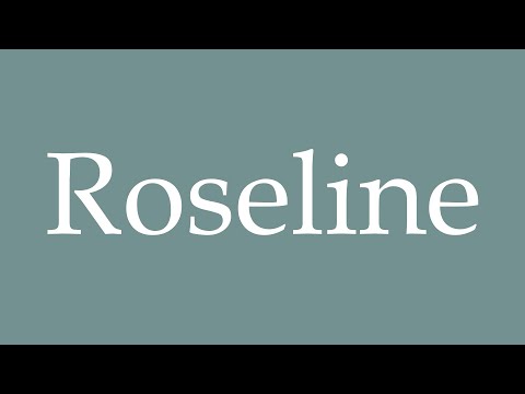 How to Pronounce ''Roseline'' Correctly in French