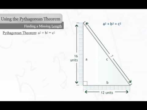 Find the Missing Length of a Right Triangle