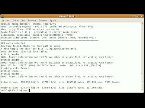 mencoder en linux