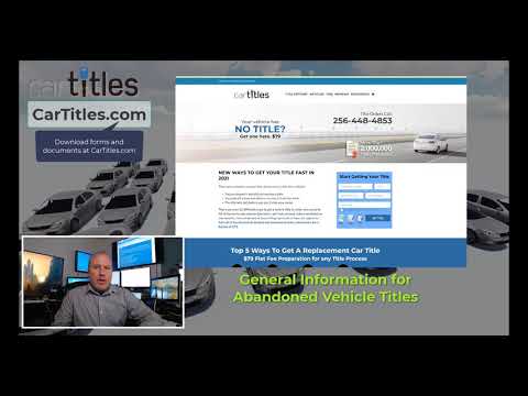 Abandoned vehicle title basics - all states