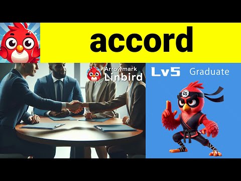 Accord: Meaning, Pronunciation, Definition in American & British English - accords accorded