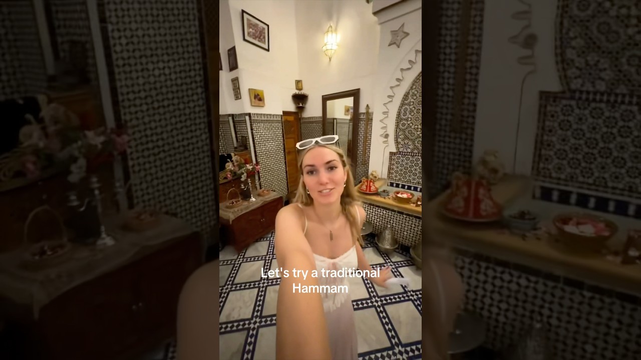Traditional Moroccan Hammam Experience!🧖‍♀️✨
