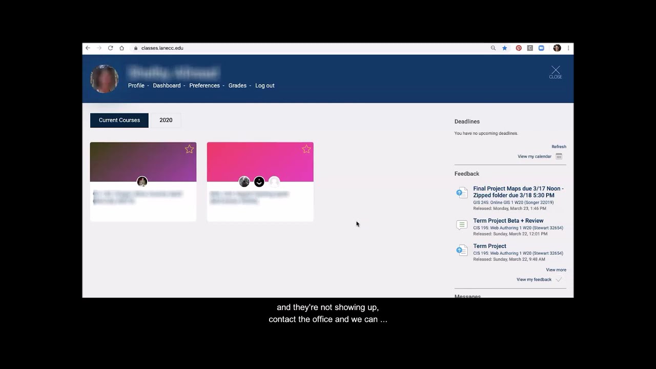 Logging into Moodle: LCC Students