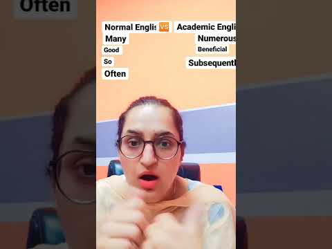 Normal English π Academic English