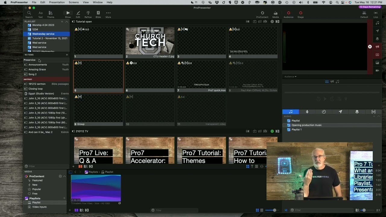 ProPresenter 7 Features Explored: Libraries, Playlists, and Presentations