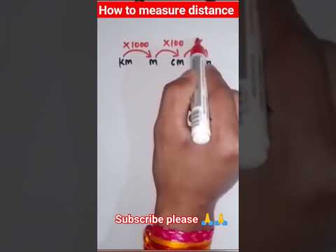 how to change km to metre, cm, & mm / #measure distance