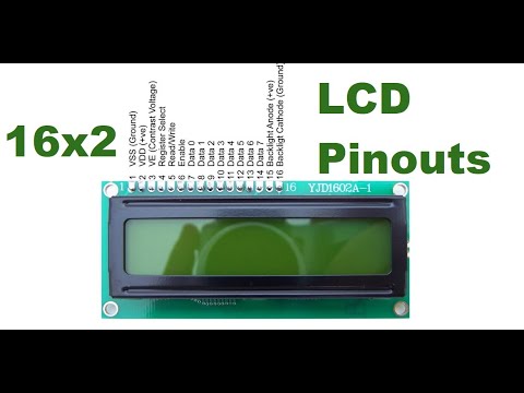 LCD 16x2 display HD44780 Pinouts