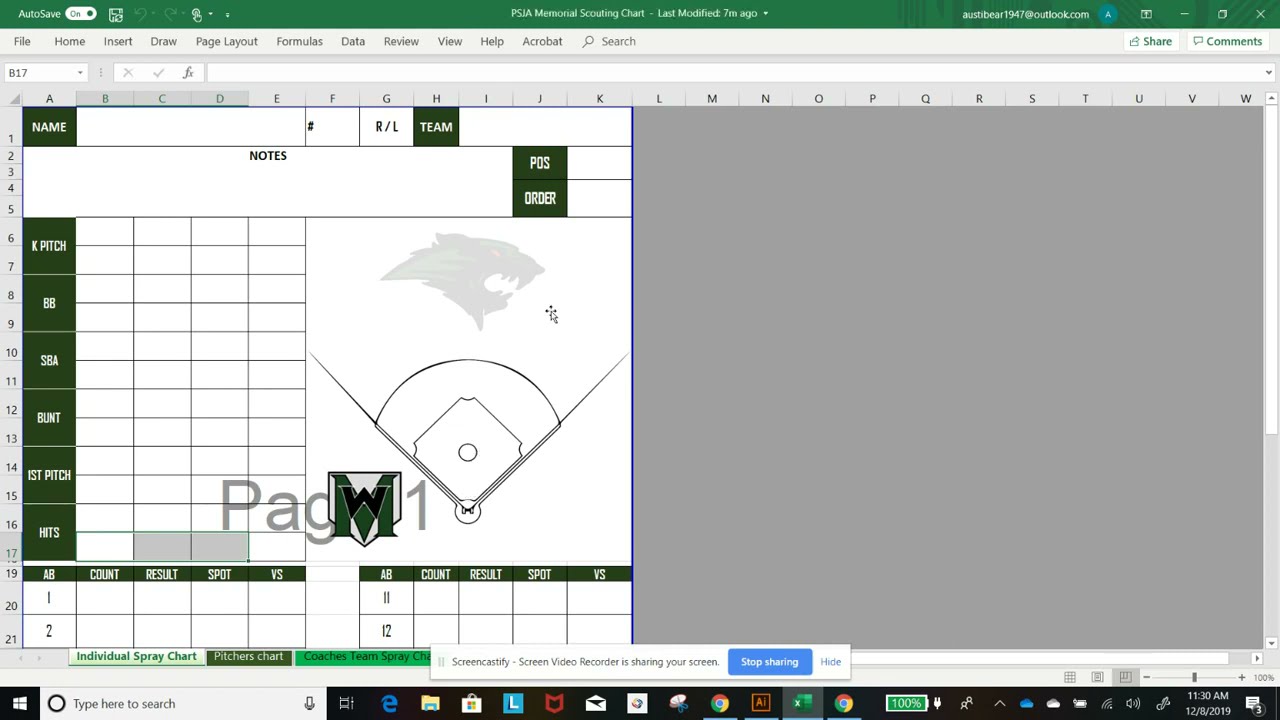 Scouting Charts
