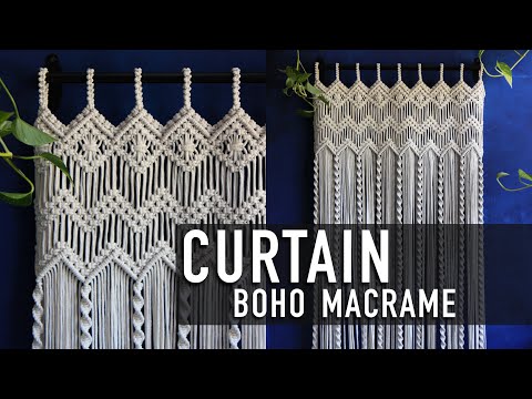 Tutorial Macrame Boho Curtain