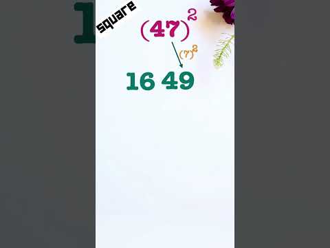 square of 47 / Square Trick | square of any number / #shorts / #short #square #viral