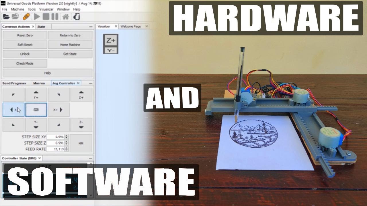 3D PRINTED ARDUINO MINI CNC PLOTTER
