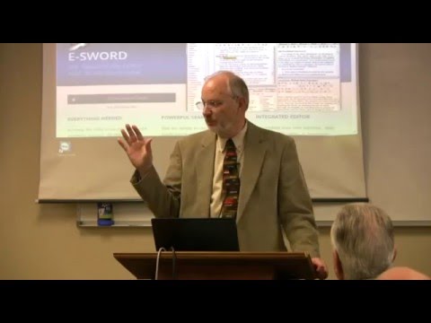 e-Sword Class Part 1