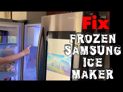 HOW TO FIX AND DEFROST A SAMSUNG FAMILY HUB ICE MAKER #diy