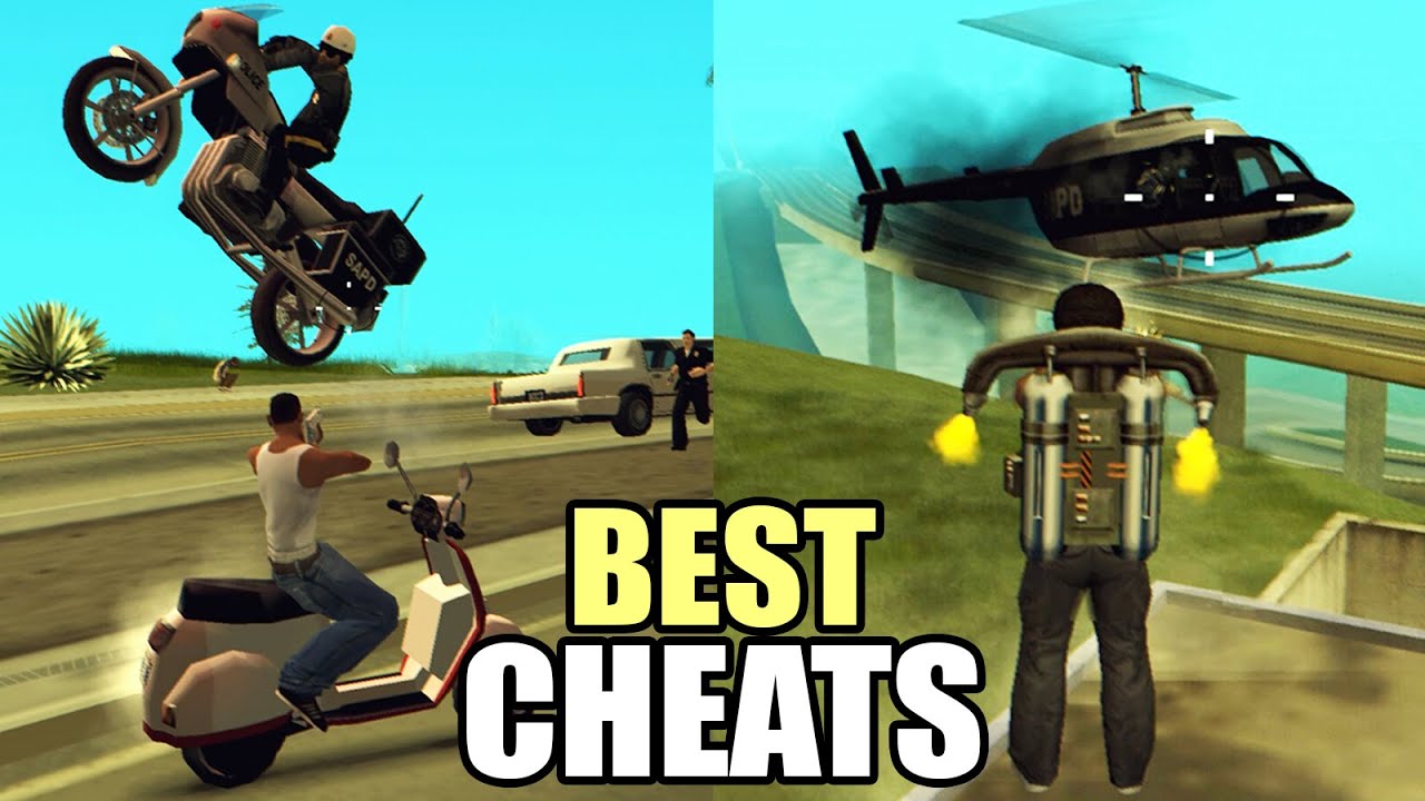 GTA San Andreas - TOP 20 Cheats (PS2)