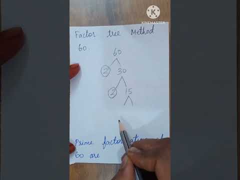 Prime factorization of 60 - Maths / Factor tree method / Factors And Multiples / 🖋🖋🖋