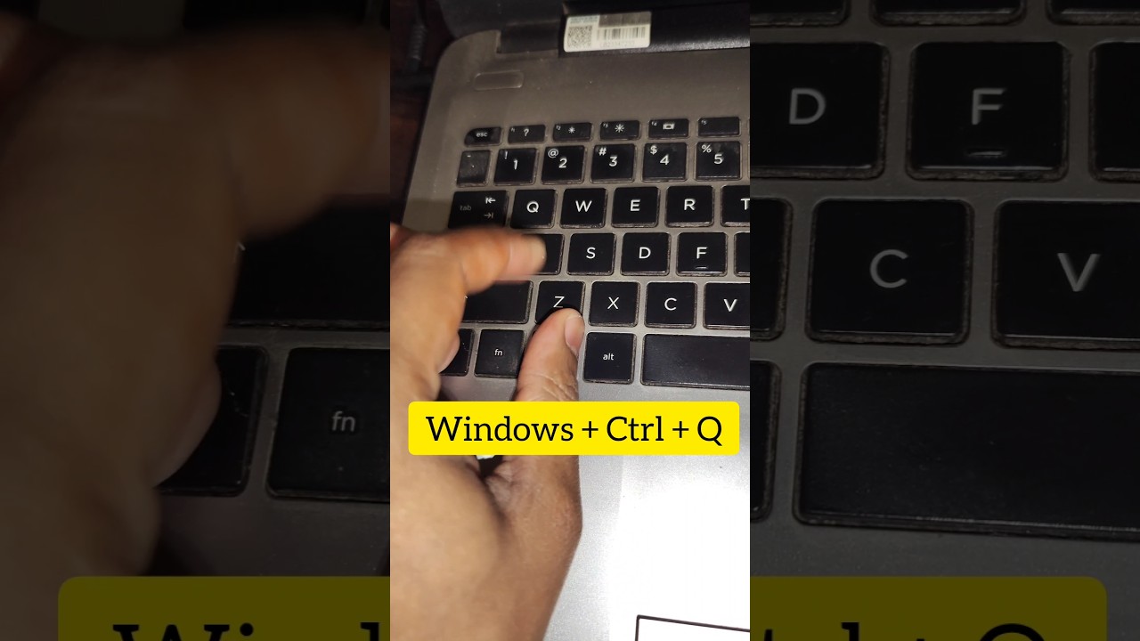 Windows + Ctrl + Q - how to give remote access using short code in computer or laptop #pc #laptop
